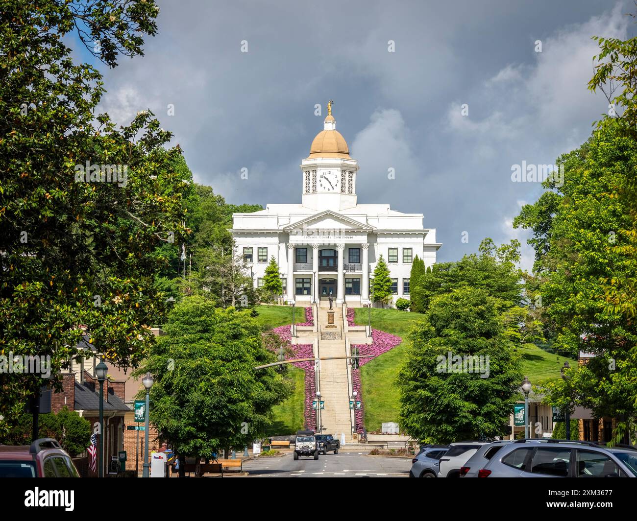 Das historische Jackson County Courthouse ist heute eine öffentliche ...