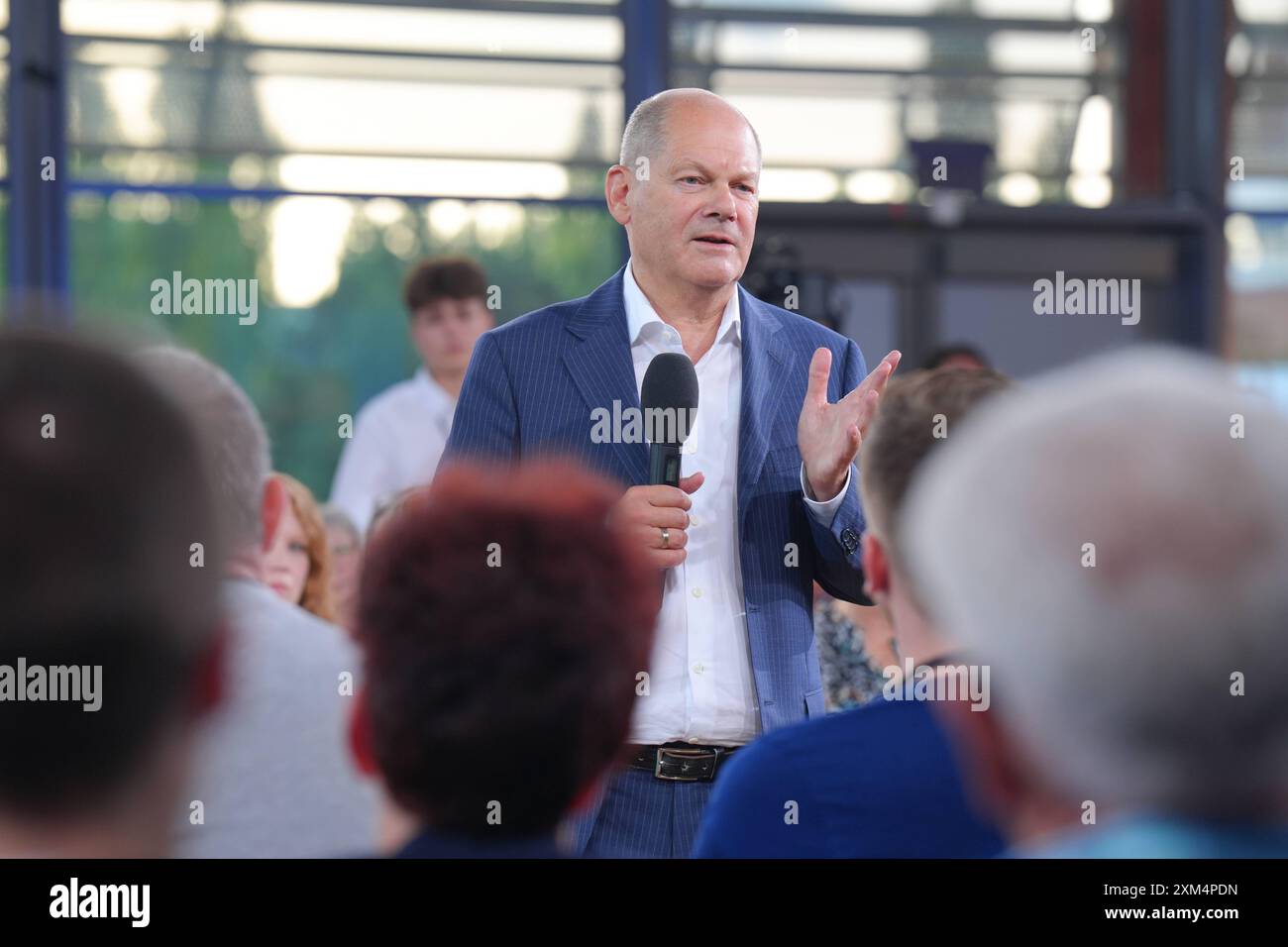 Bundeskanzler Scholz beim Kanzlergespraech in Saarbrücken Bundeskanzler Olaf Scholz beim ...