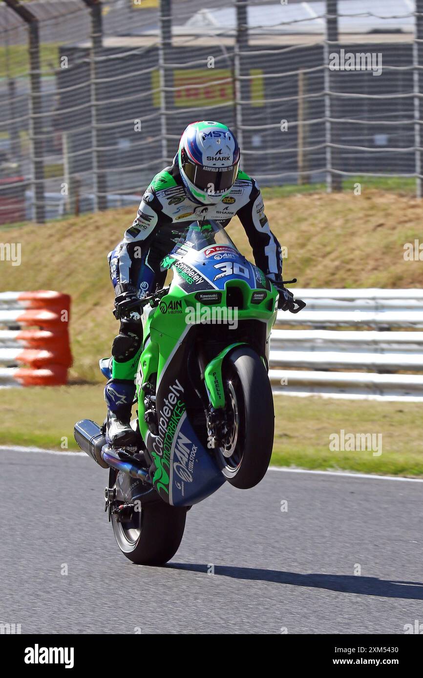 Max Cook - komplett Motorräder Kawasaki - Rider Nummer 30 auf einem ...