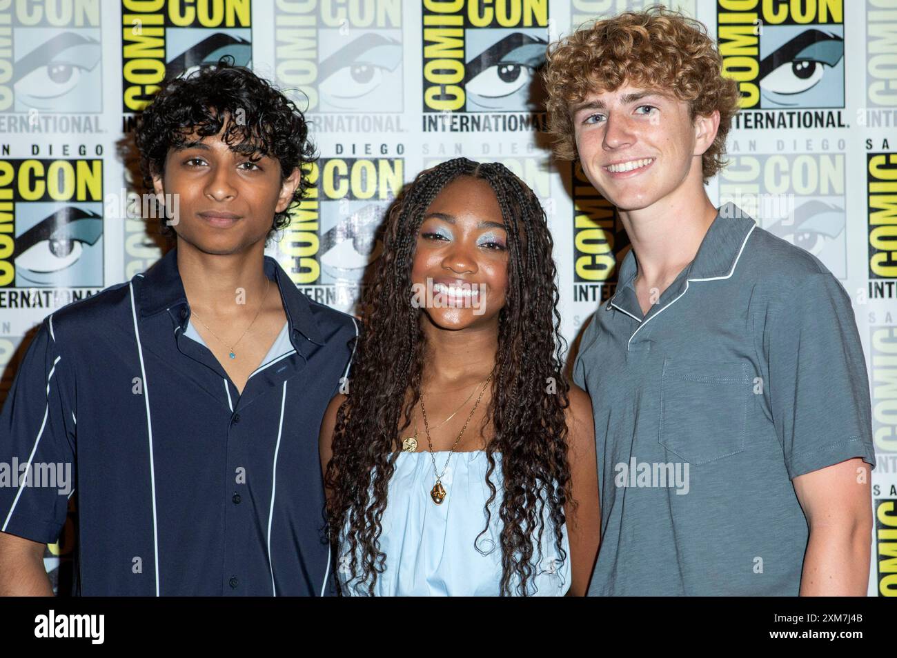 Aryan Simhadri, Leah Sava Jeffries und Walker Scobell beim Photocall ...