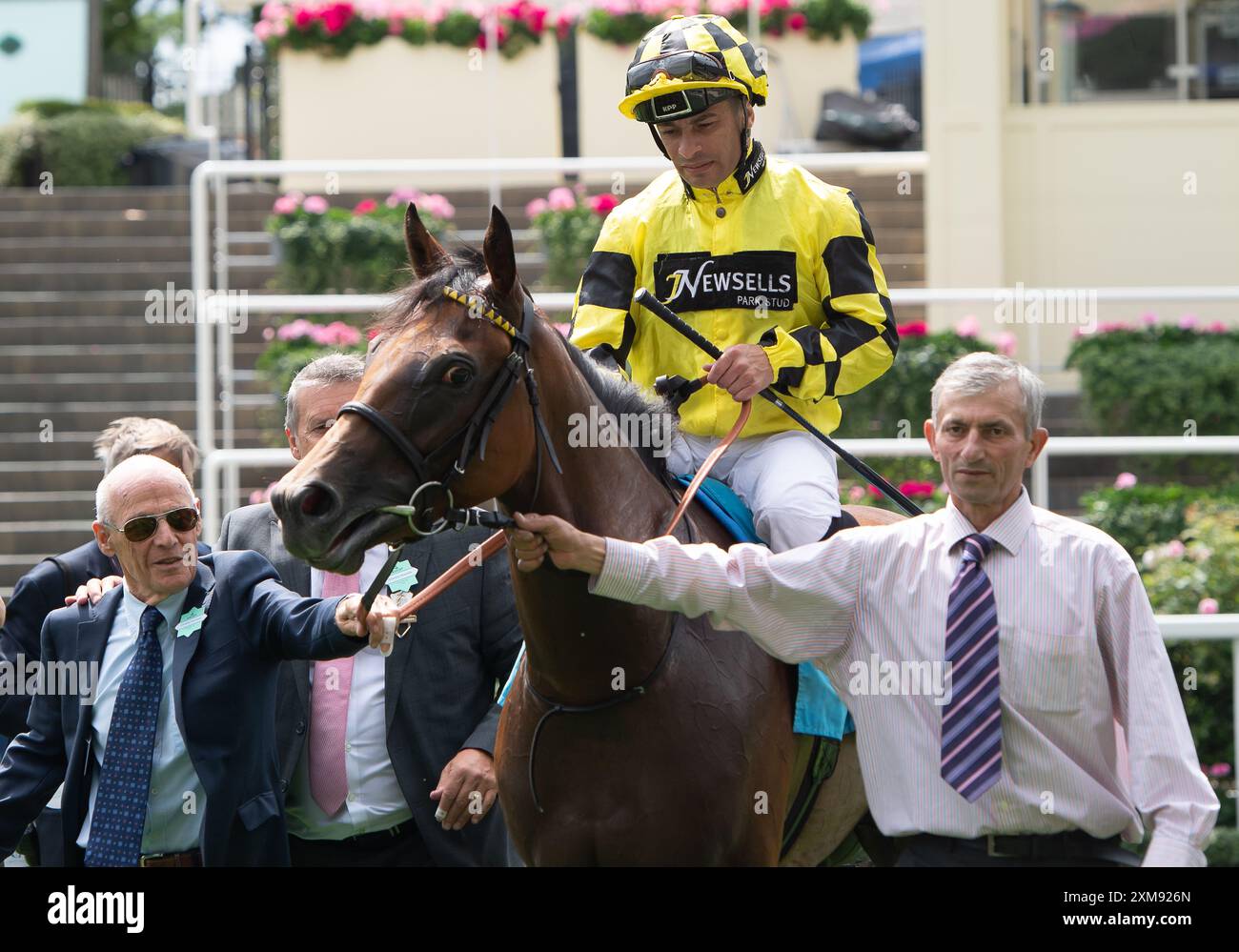 Ascot, Berkshire, Großbritannien. Juli 2024. PferdeMiss Fascinator ...