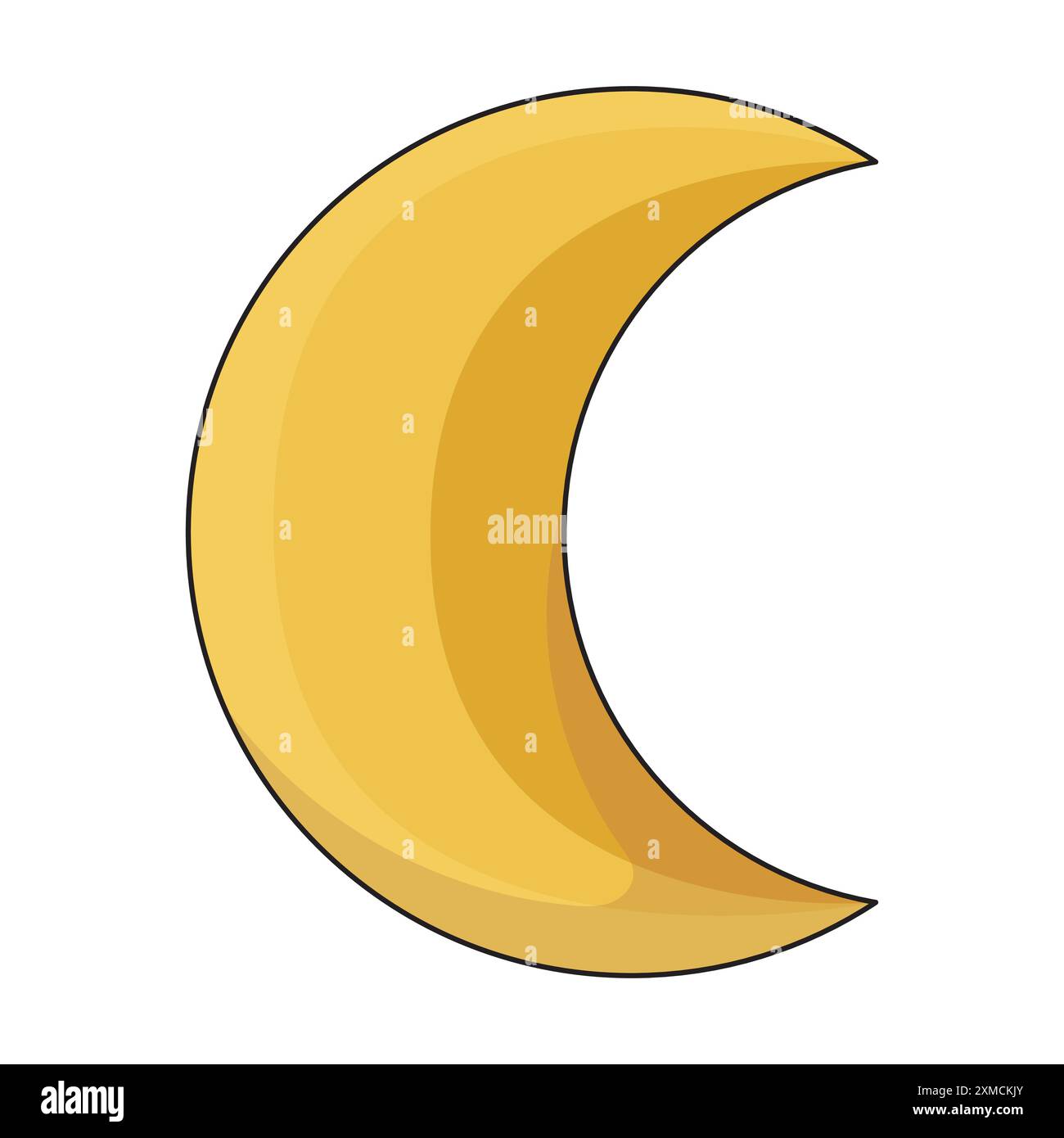 Halbmondform mond Stock-Vektorgrafiken kaufen - Alamy