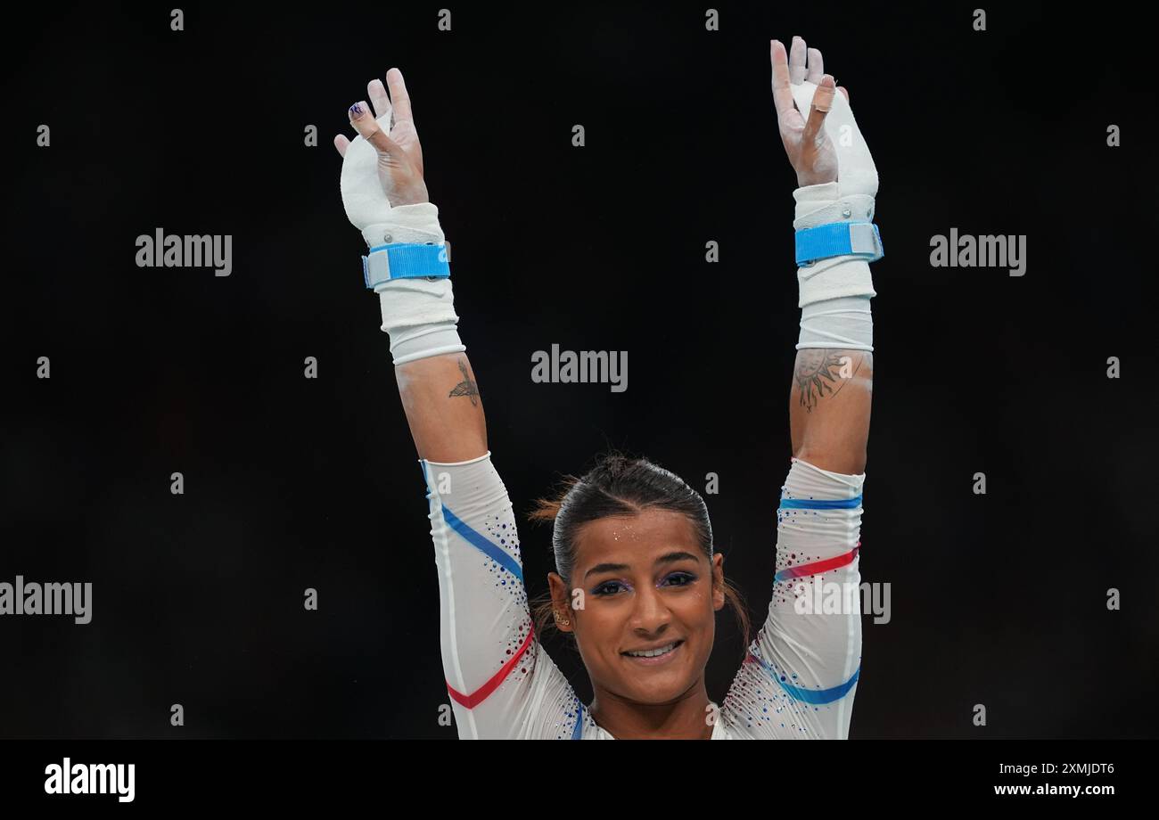 Paris, Frankreich. 28. Juli 2024. Marine Boyer (Frankreich) tritt in ...