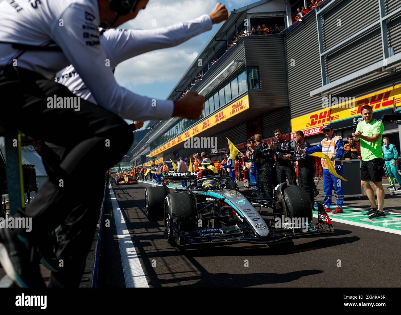 44 HAMILTON Lewis (gbr), Mercedes AMG F1 Team W15, Action in der ...