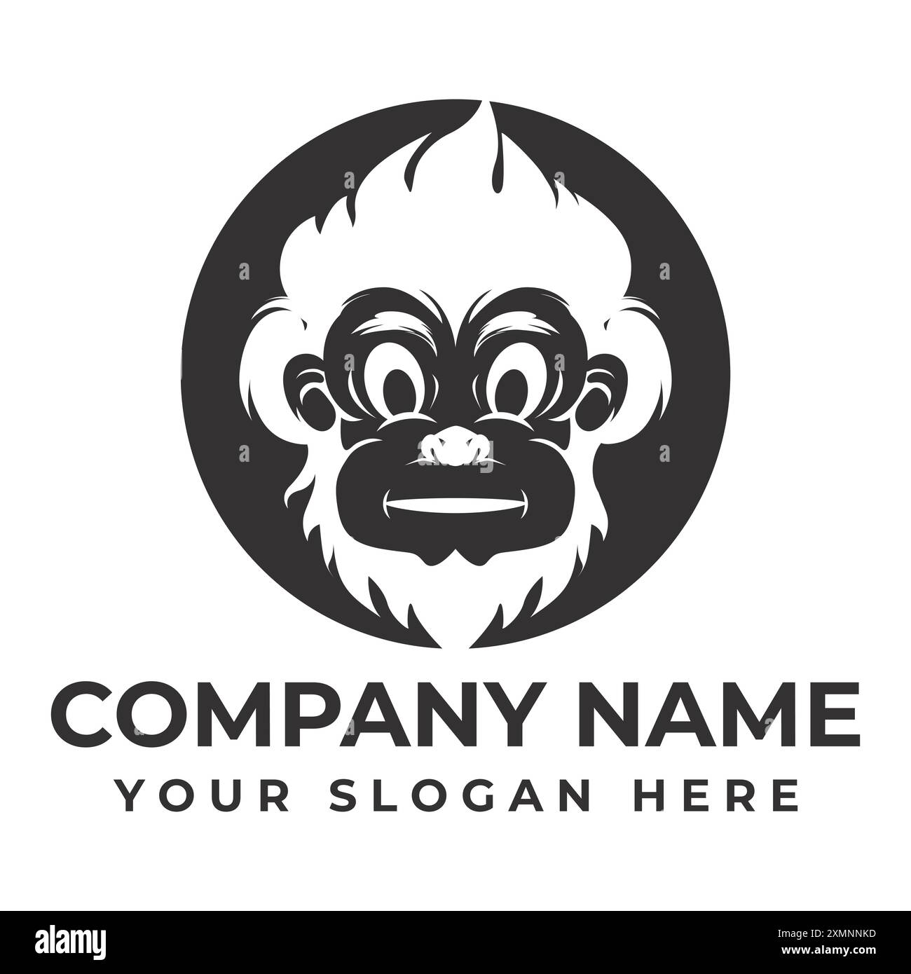 Affenlogo Vektor Illustrationen Design Symbol Symbole Stock ...