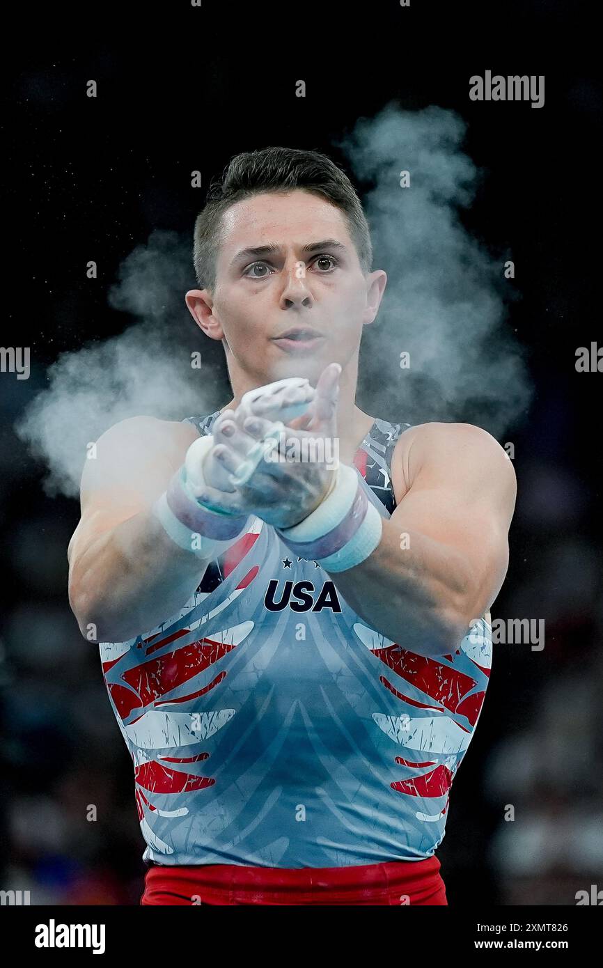 Paris, Frankreich. Juli 2024. PARIS, FRANKREICH - 29. JULI: Paul Juda aus den Vereinigten ...