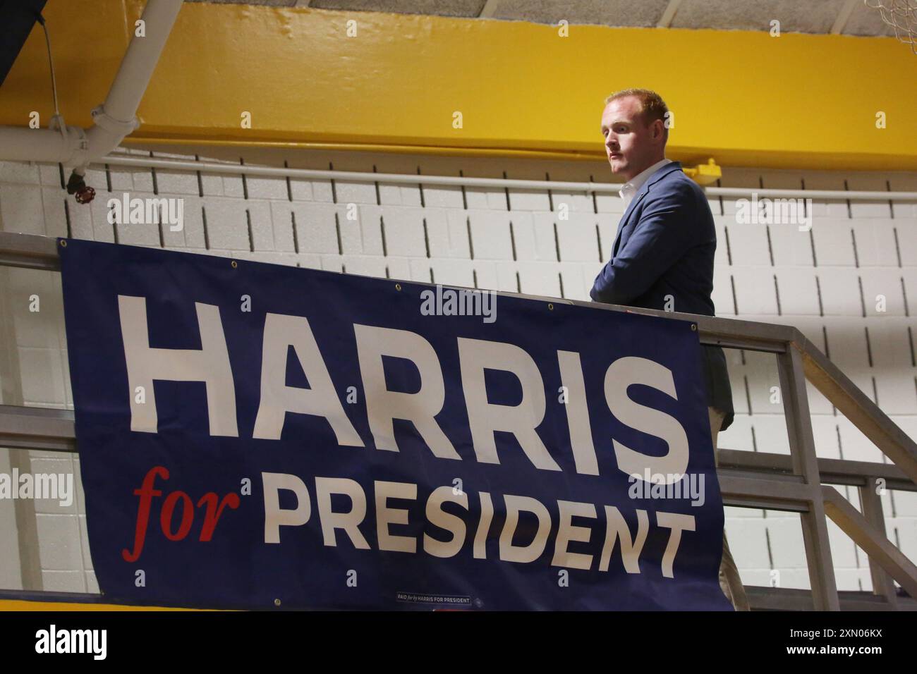 29. Juli 2024: Die Gouverneure Josh Shapiro und Gretchen Whitmer werden ...