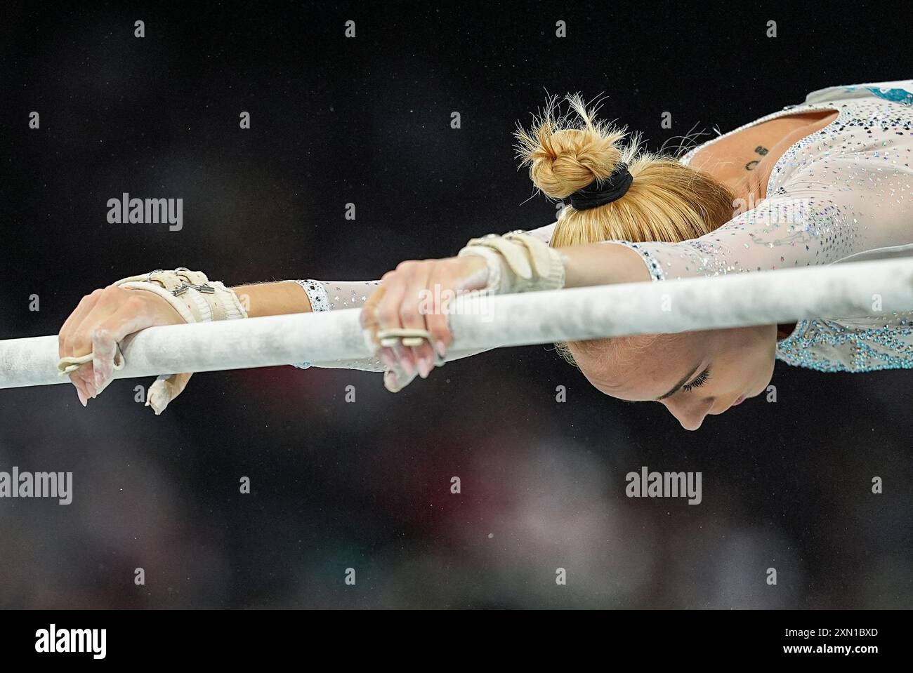 Alice D'Amato of Italy competes in the Uneven Bars during Women's Team ...
