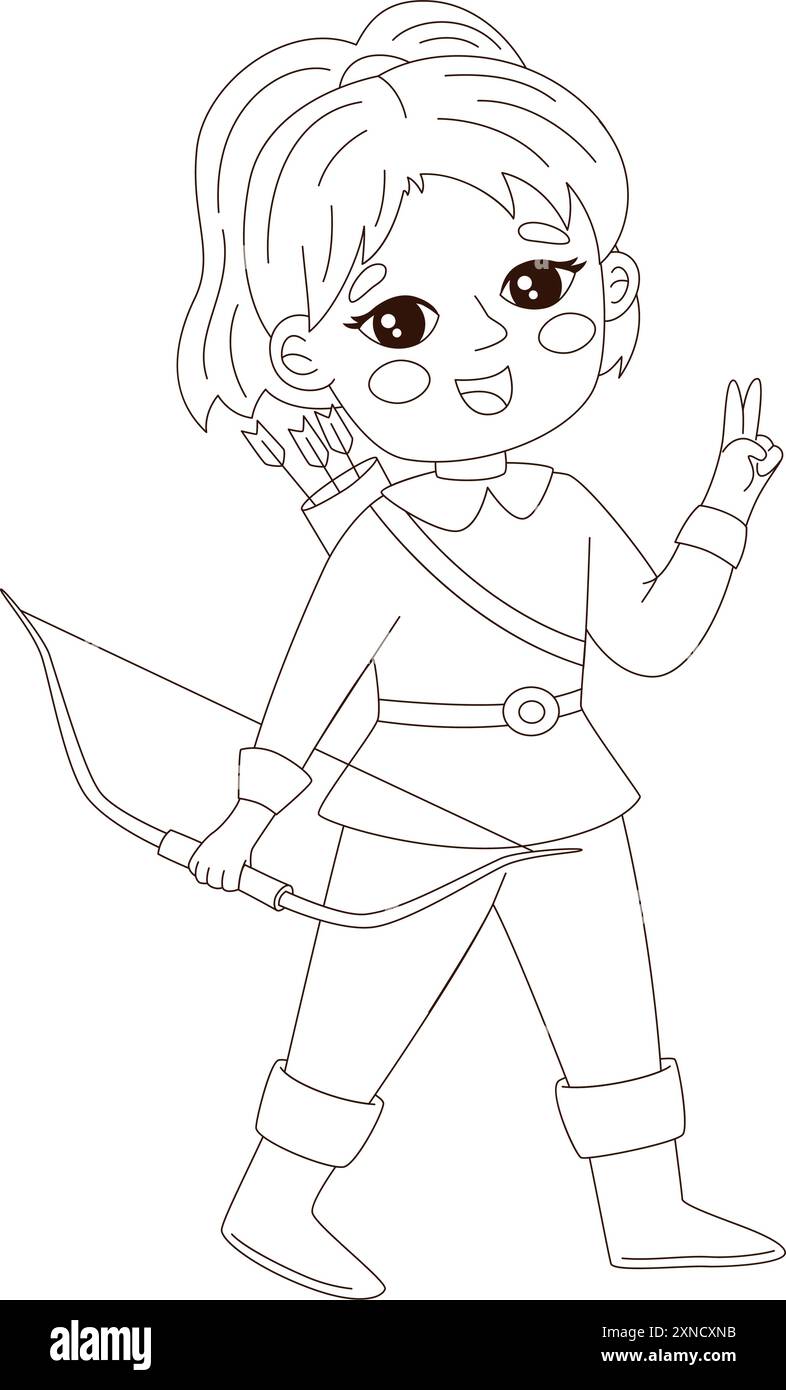 Ausmalbilder pfeil und bogen -Fotos und -Bildmaterial in hoher ...