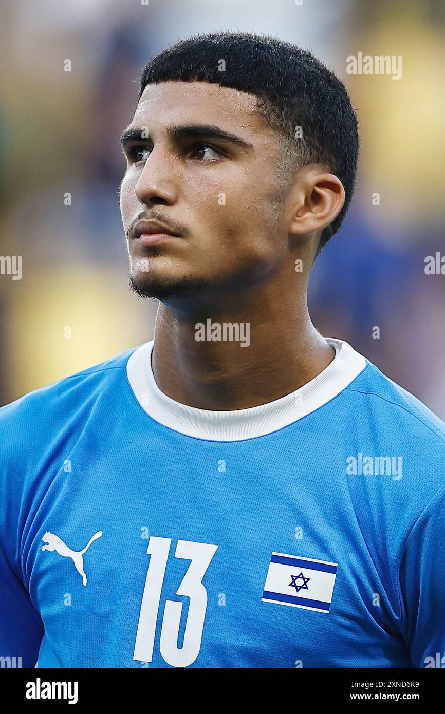 Nantes, Frankreich. 30. Juli 2024. Elad Madmon (ISR) Fußball/Fußball ...