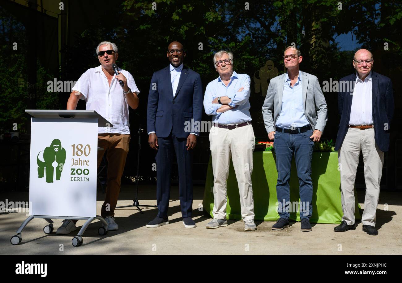Berlin, Deutschland. August 2024. Joe Chialo (2. V. l., CDU), Berliner ...