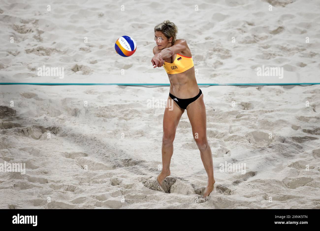 PARIS, FRANKREICH - 29. JULI: Laura Ludwig von Team Germany tritt am 3. Tag der Olympischen ...
