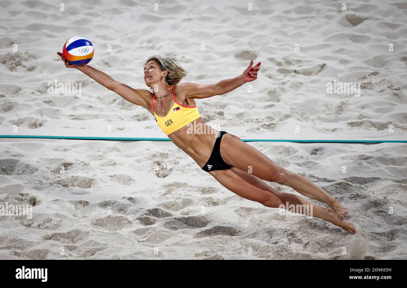 PARIS, FRANKREICH - 29. JULI: Laura Ludwig von Team Germany tritt am 3. Tag der Olympischen ...
