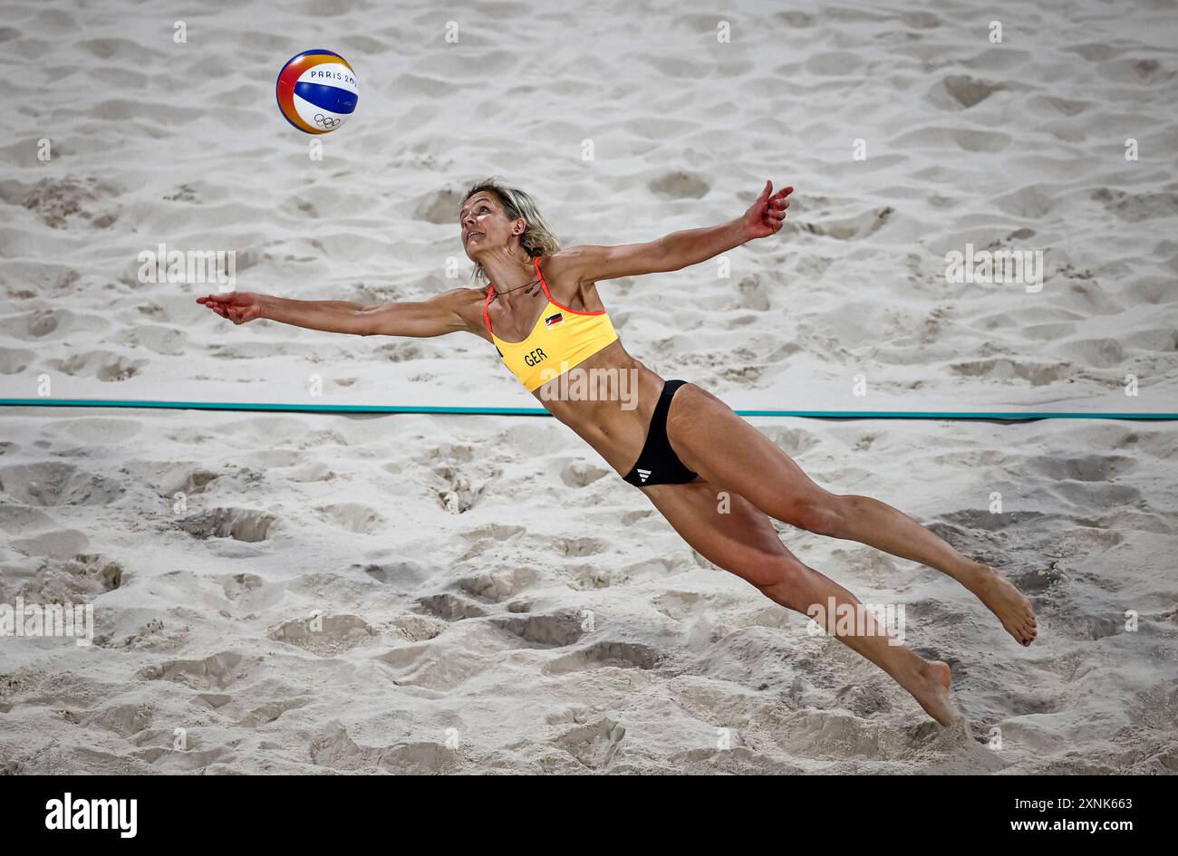 PARIS, FRANKREICH - 29. JULI: Laura Ludwig von Team Germany tritt am 3. Tag der Olympischen ...