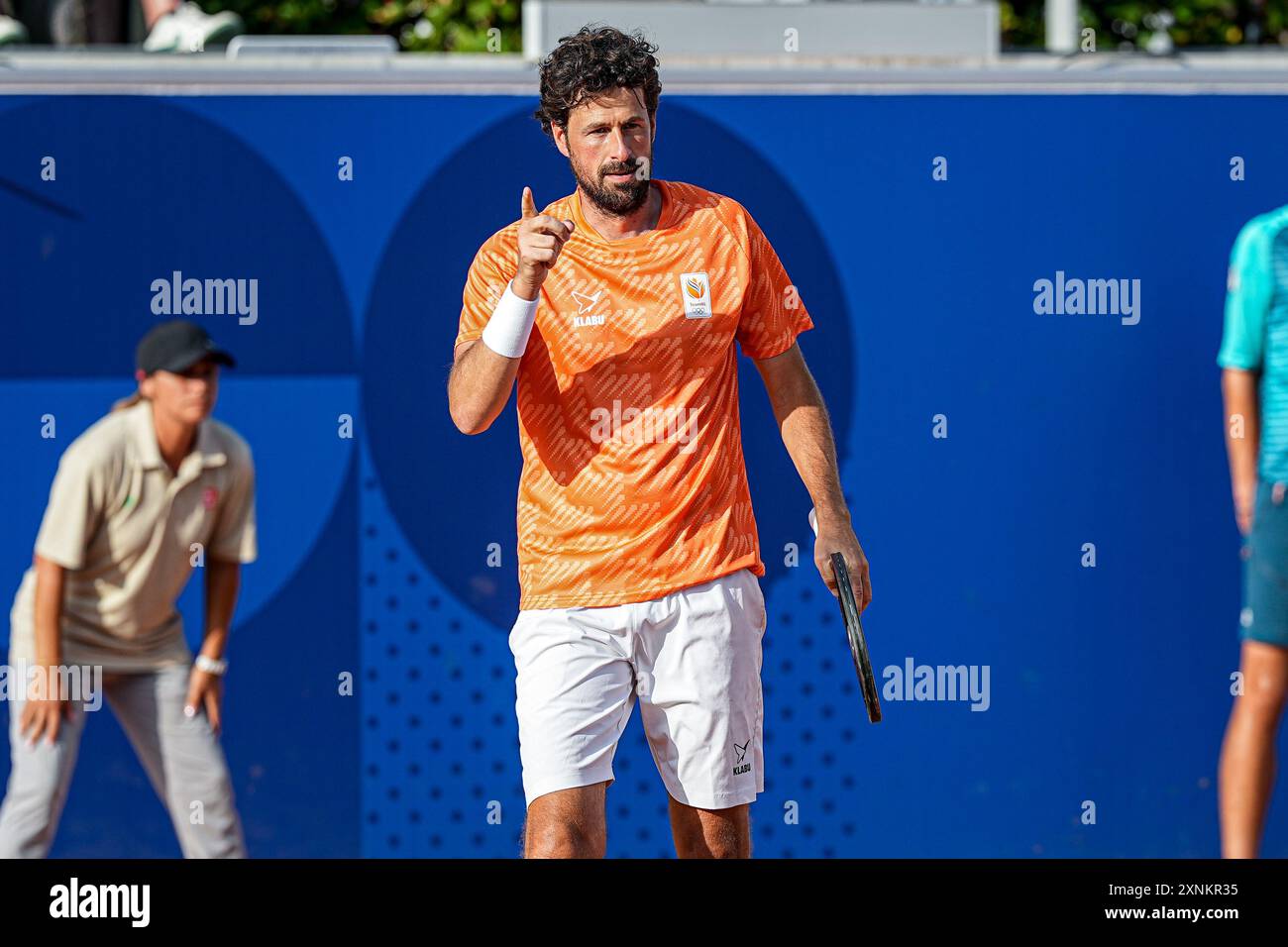 PARIS, FRANKREICH - 29. JULI: Robin Haase aus den Niederlanden tritt 2024 am 29. Juli 2024 im ...