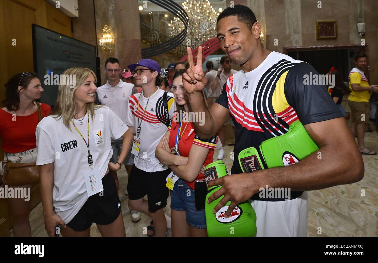 Paris, Frankreich. August 2024. Der belgische Boxer Victor Schelstraete ...