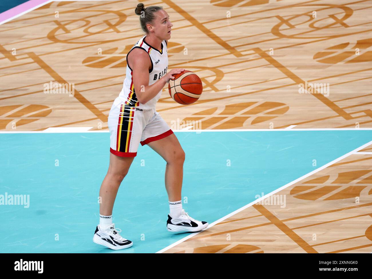 Lille, Frankreich. August 2024. Die Belgierin Elise Ramette stellte am ...