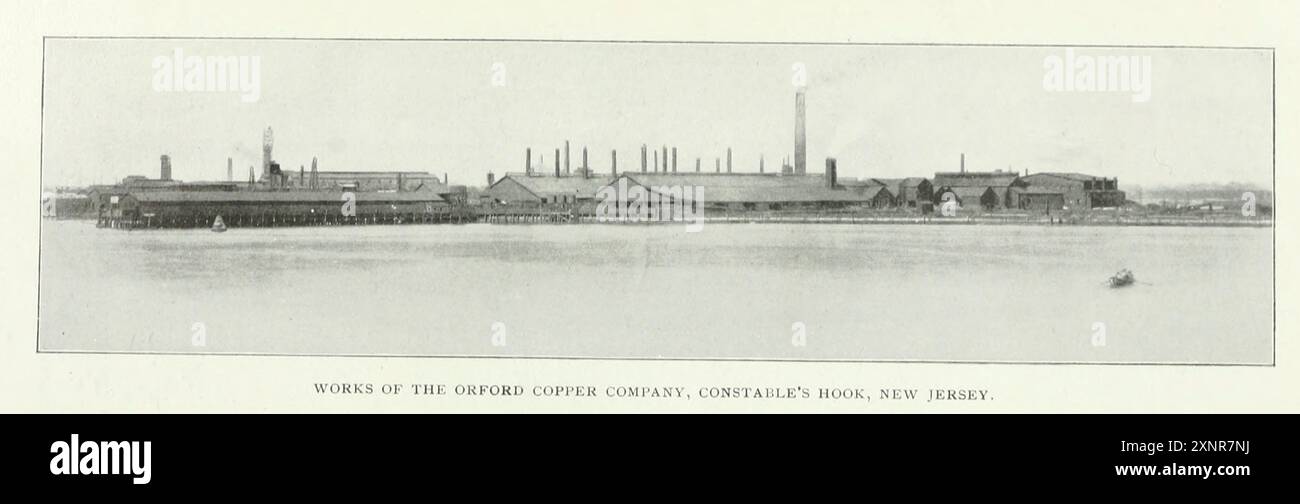 Werke der Orford Copper Company, Constable's Hook, New Jersey aus dem ...