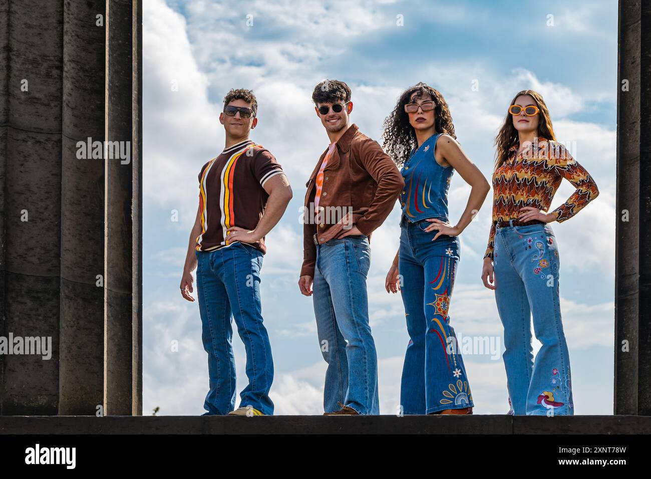Calton Hill, Edinburgh, Schottland, Vereinigtes Königreich, 02. August ...