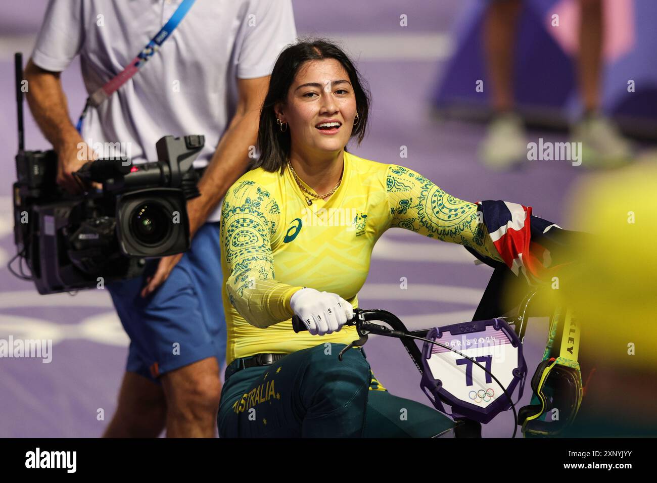 PARIS, FRANKREICH. August 2024. Die Goldmedaillengewinnerin Saya ...