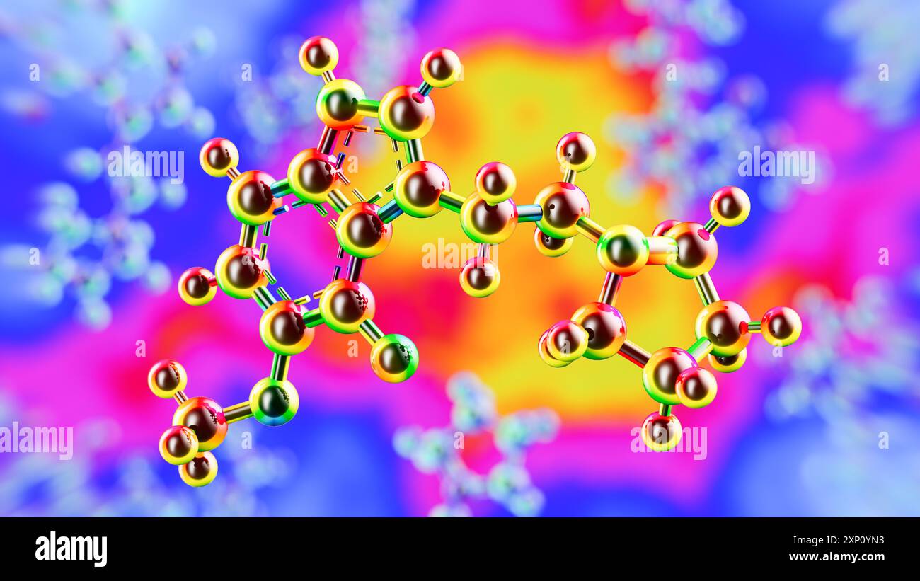 Darstellung der Struktur der synthetischen Verbindung 4-F,5-MEO-PyrT ...
