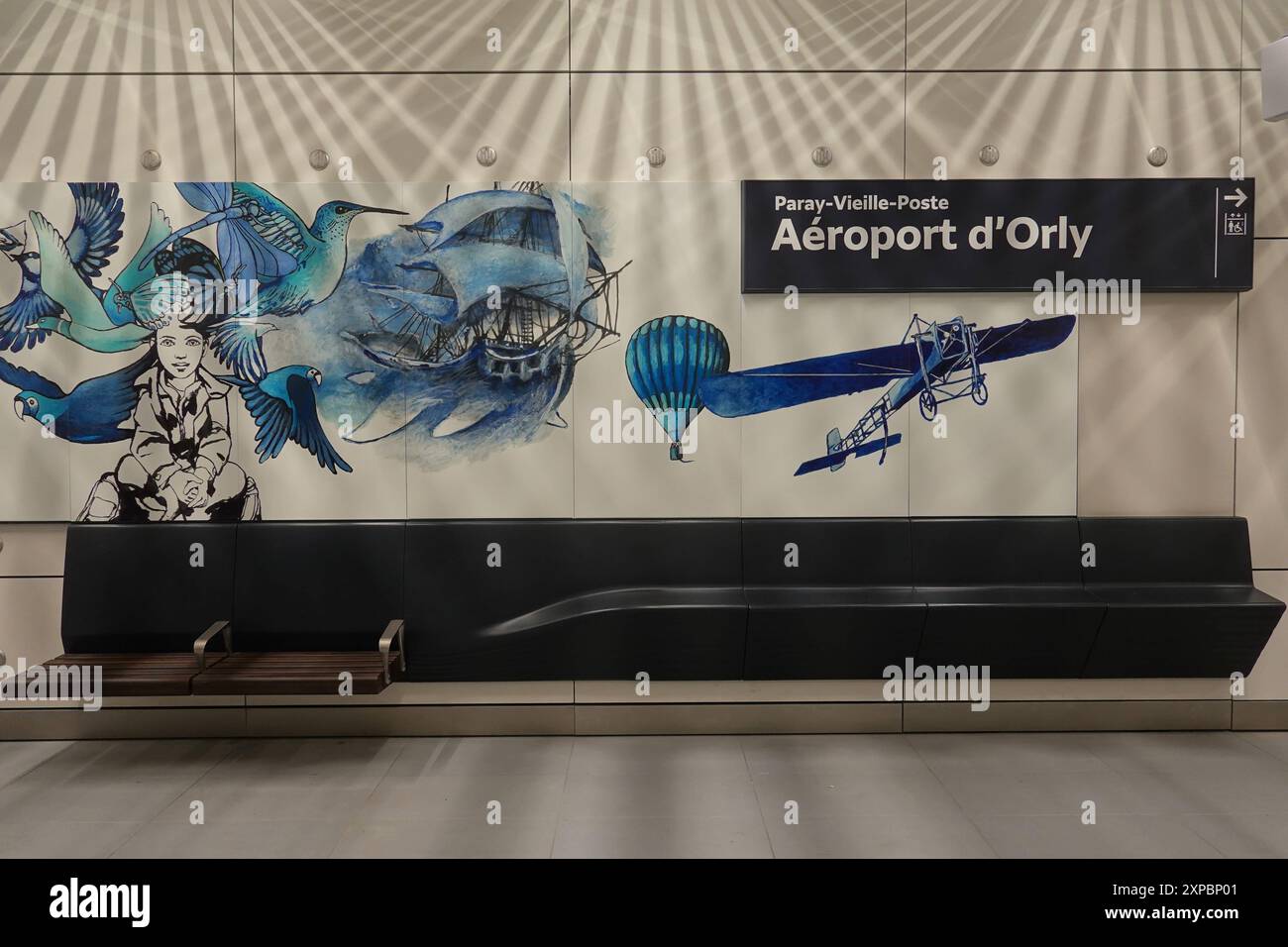 Paris, Metro M14, Verlängerungsstrecke, Aeroport Orly // Paris, Metro ...