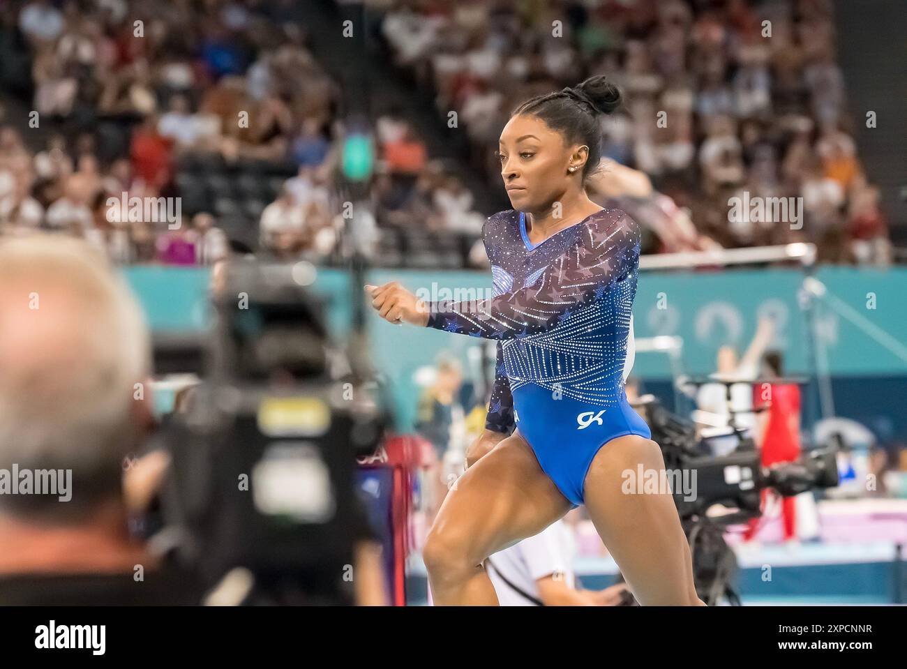 Paris, Ile de France, Frankreich. August 2024. SIMONE BILES (USA) tritt ...