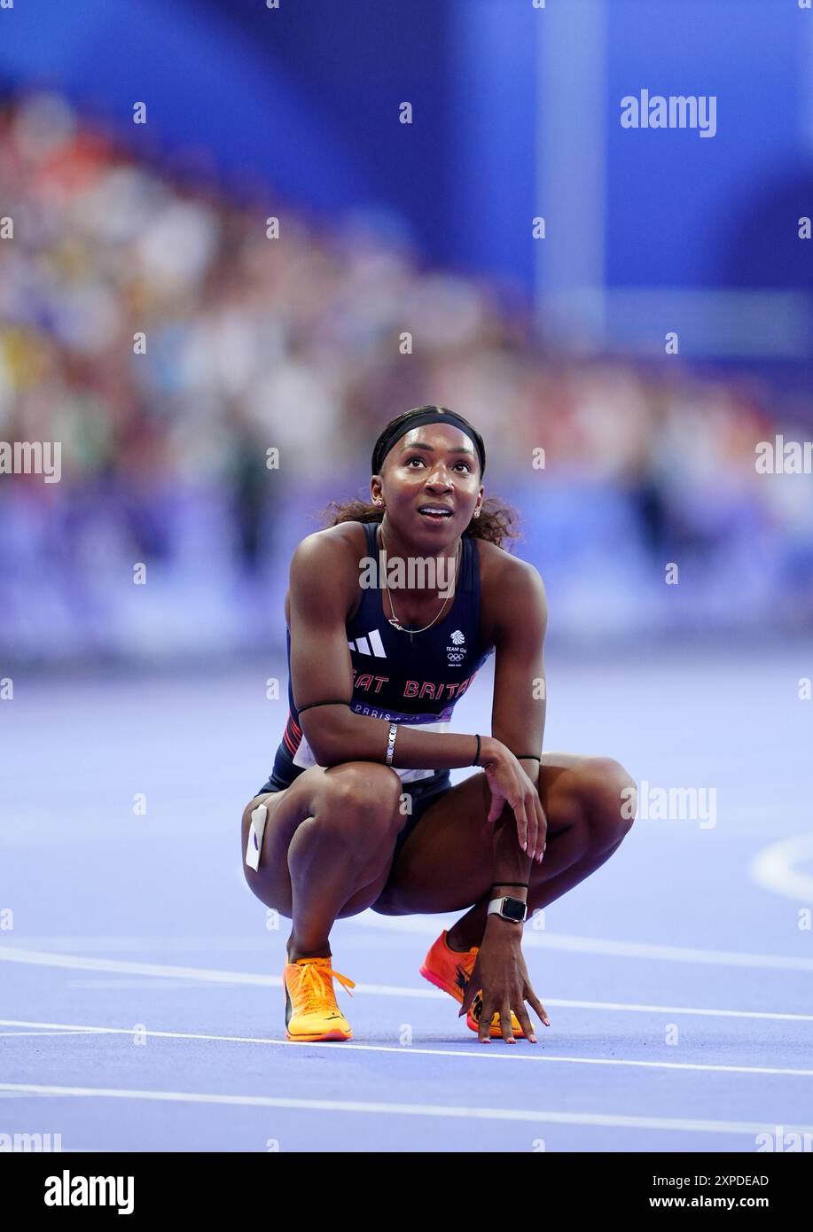Die britische Bianca Williams im 200-m-Halbfinale der Frauen im Stade ...