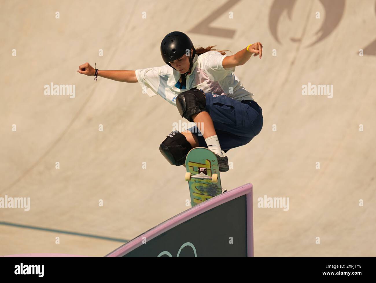 Paris, Frankreich. August 2024. Emilie Alexandre (Frankreich) tritt ...