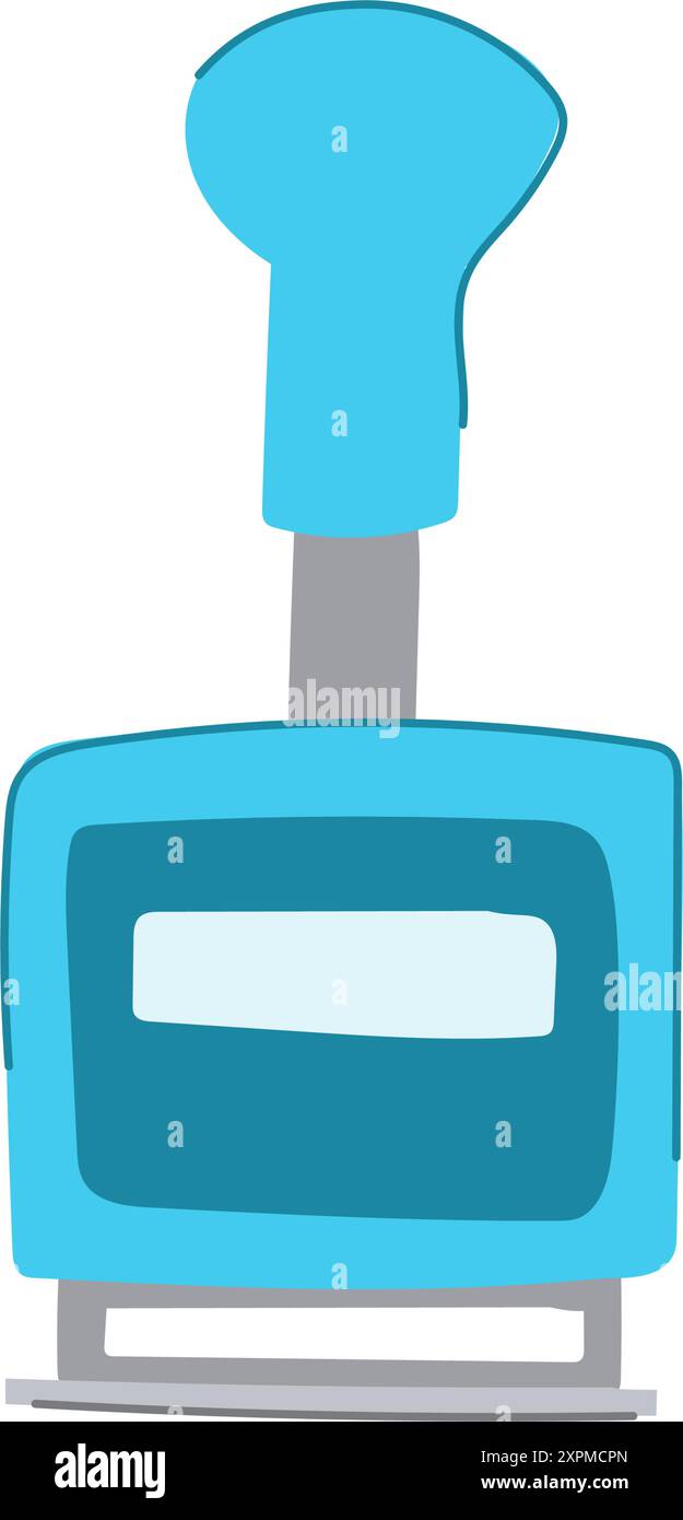 Grunge Stempel Cartoon Vektor Illustration Stock-Vektorgrafik - Alamy