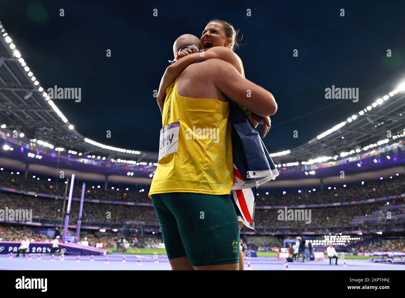 Saint Denis, Frankreich. August 2024. Die Goldmedaillengewinnerin Nina ...