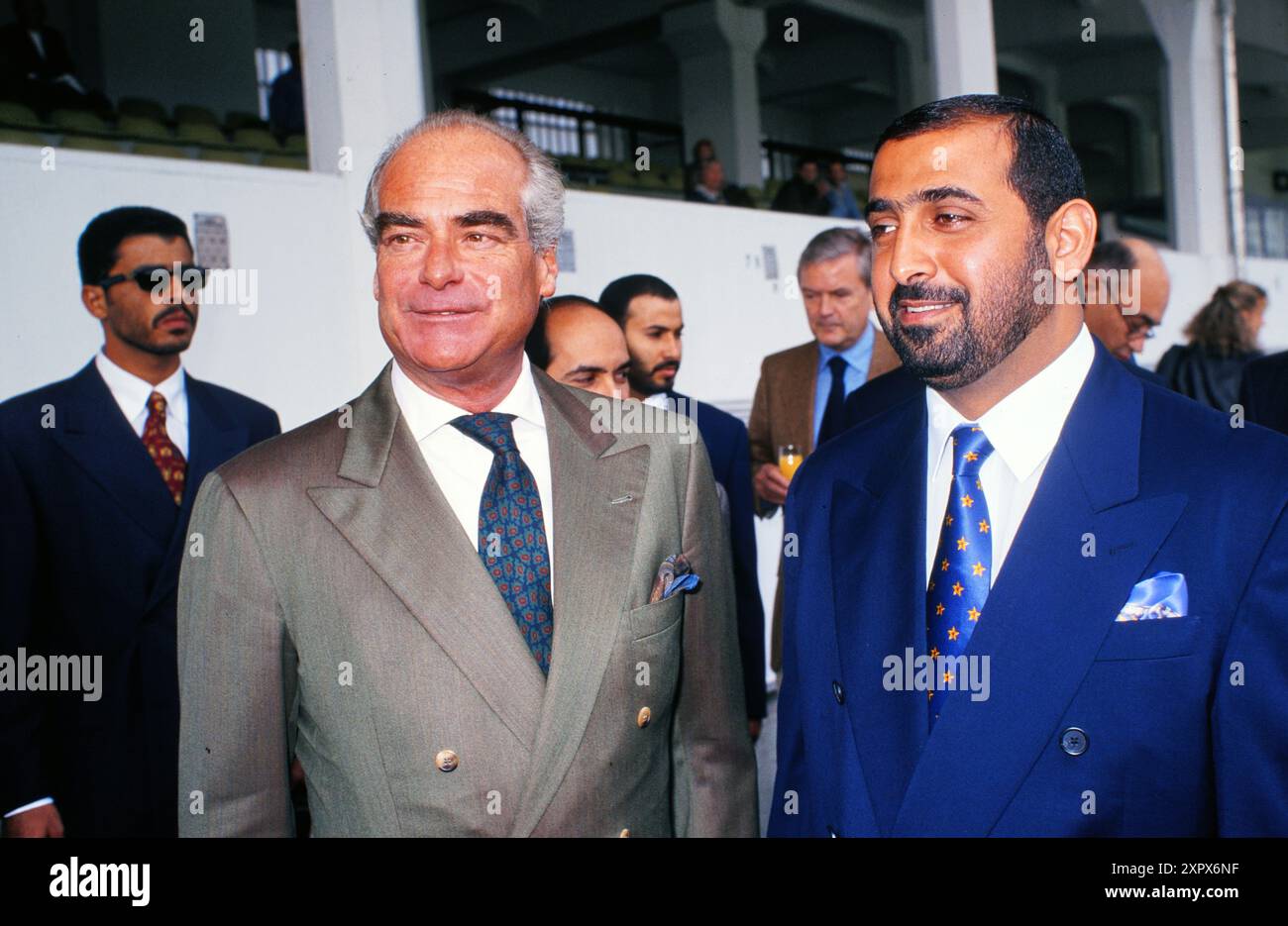 Fürst Heinrich Maximilian zu Fürstenberg mit Muhammad bin Zayid bin ...