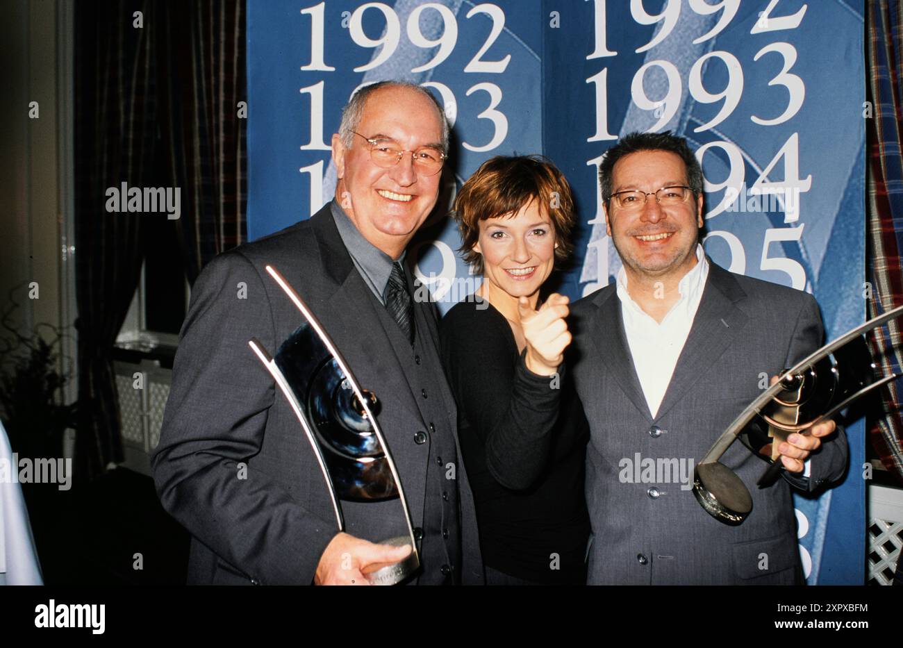 Werner Hay, Moderatorin Kim Fisher und Musikmanager Gerd Gebhardt ...