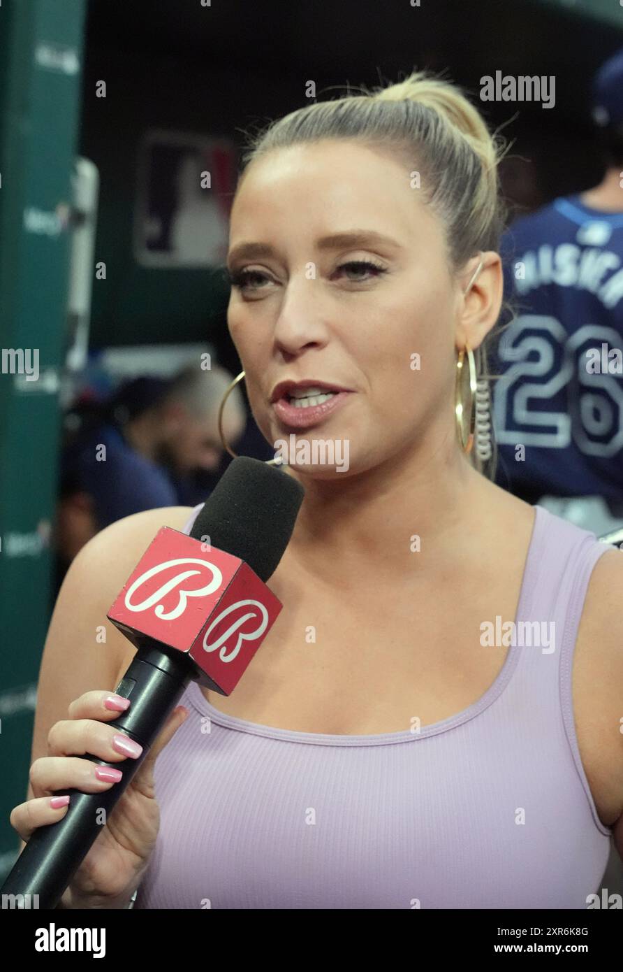 St. Louis, Usa. August 2024. Tricia Whitaker, die Reporterin von Tampa ...