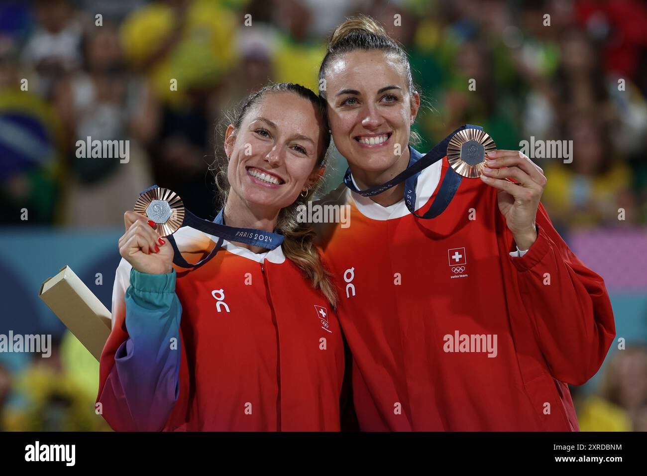 Paris, Frankreich. August 2024. Bronzemedaillengewinner Tanja Hueberli ...