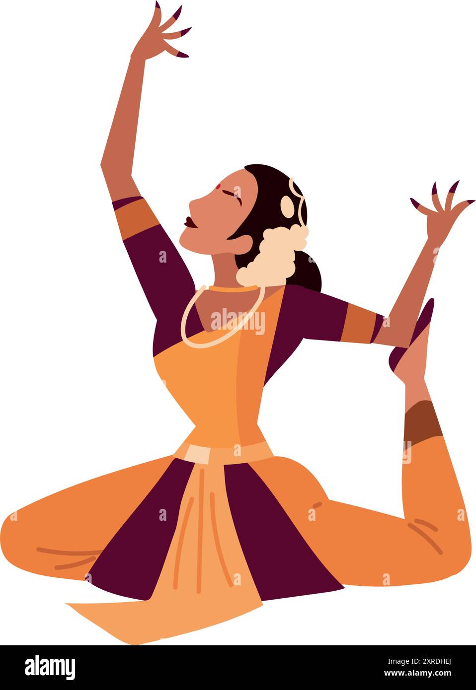 Indian classical dance bharatanatyam Stock-Vektorgrafiken kaufen - Alamy