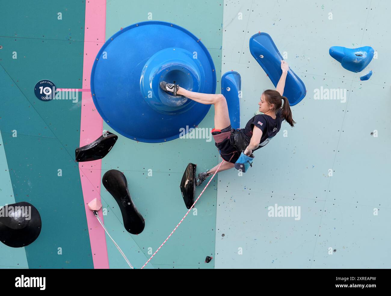 Erin McNeice aus Großbritannien beim Women's Boulder & Lead, Finale am ...