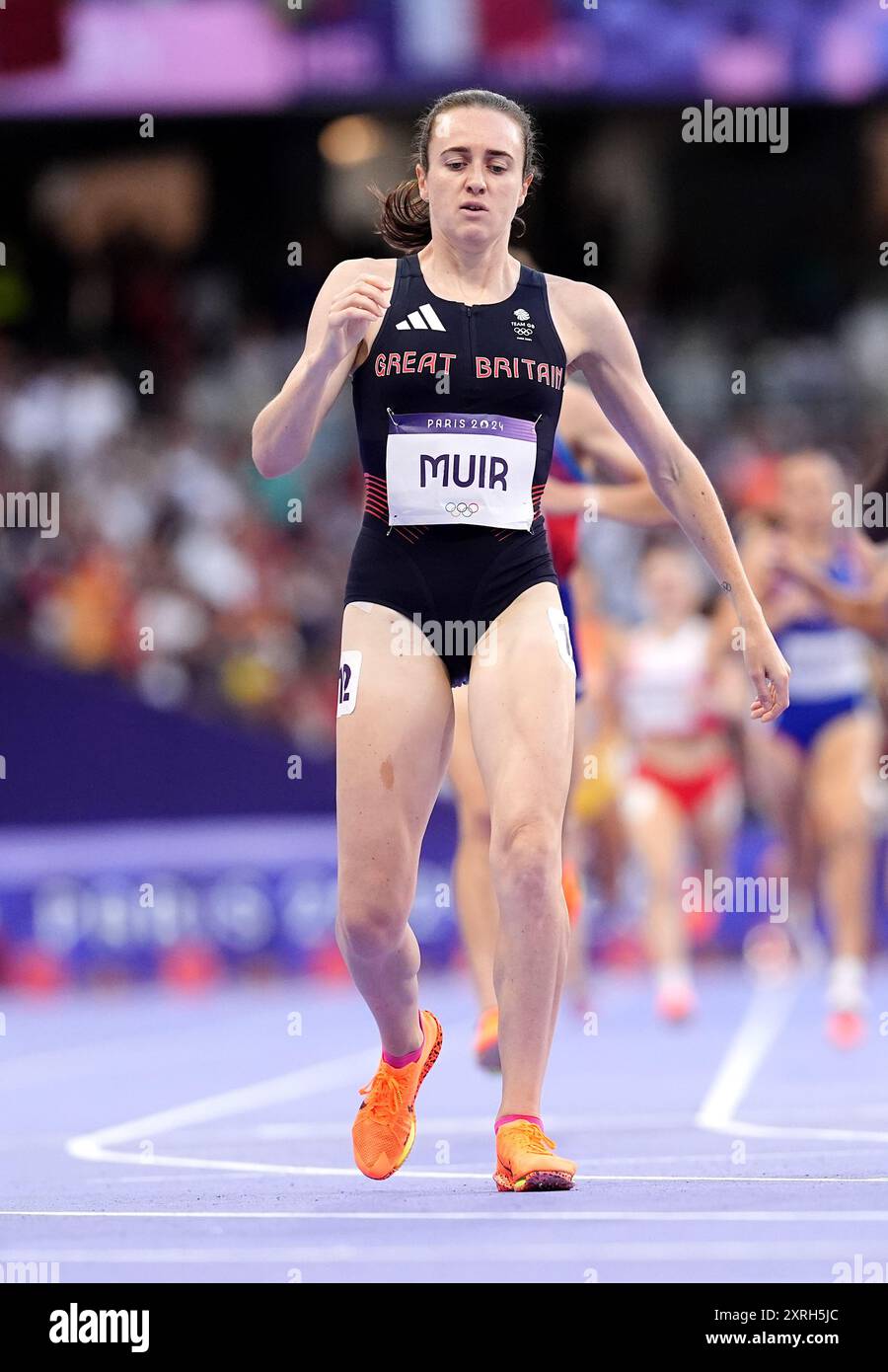Die britische Laura Muir reagiert auf den fünften Platz im 1500-m ...