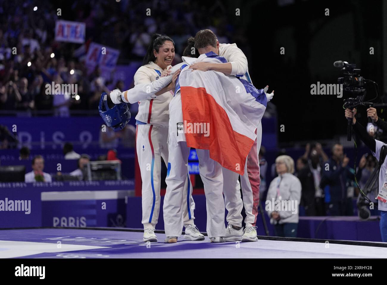 Paris, Frankreich. August 2024. ALTHEA Laurin vom Team France feiert am ...