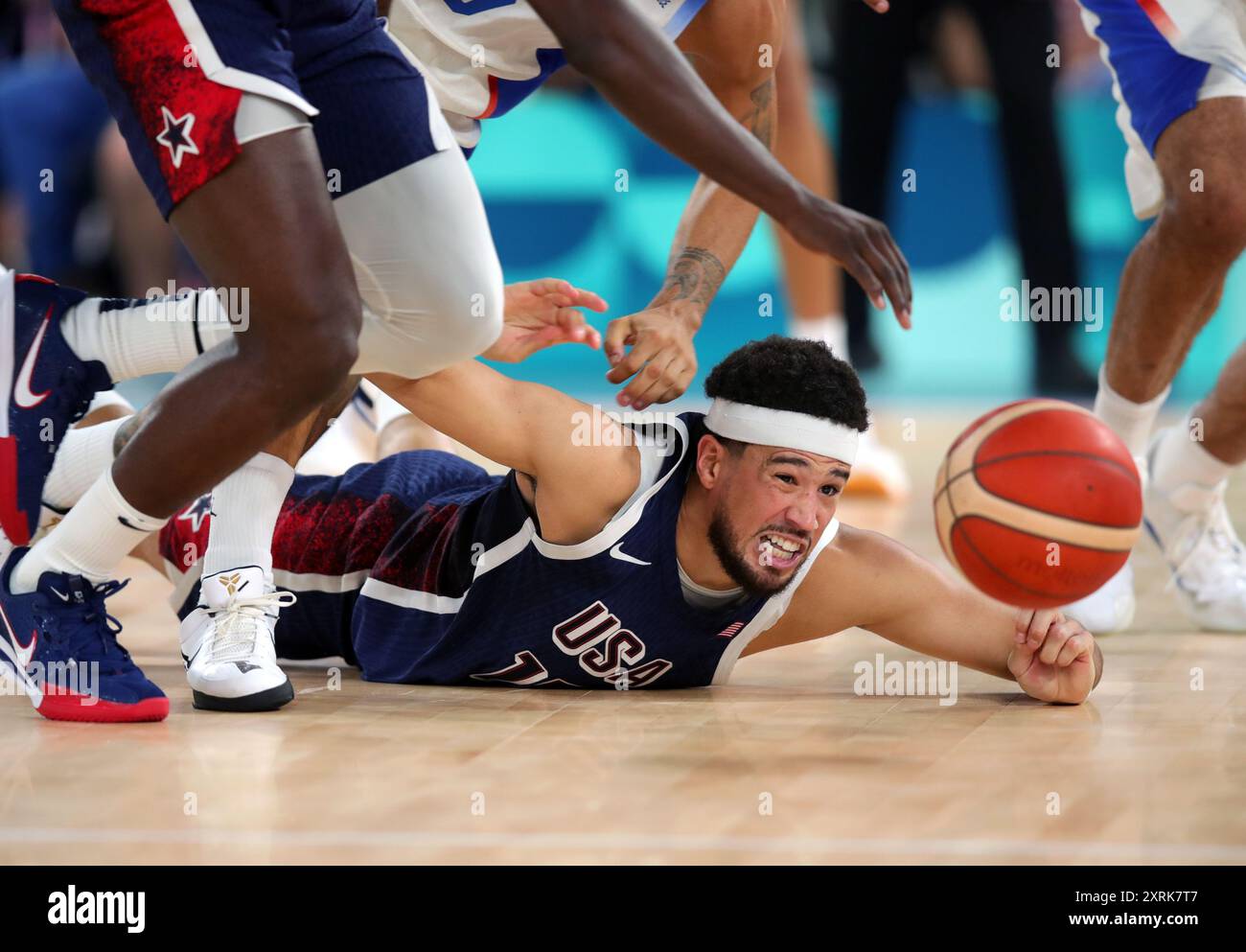 PARIS, FRANKREICH - 10. AUGUST: Devin Booker aus den Vereinigten ...