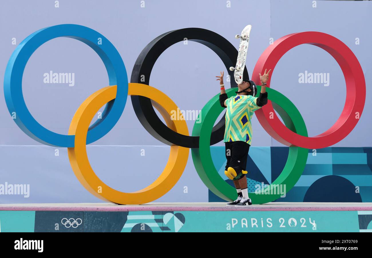 PARIS, FRANKREICH - 07. AUGUST: Augusto Akio vom Team Brasil tritt am ...