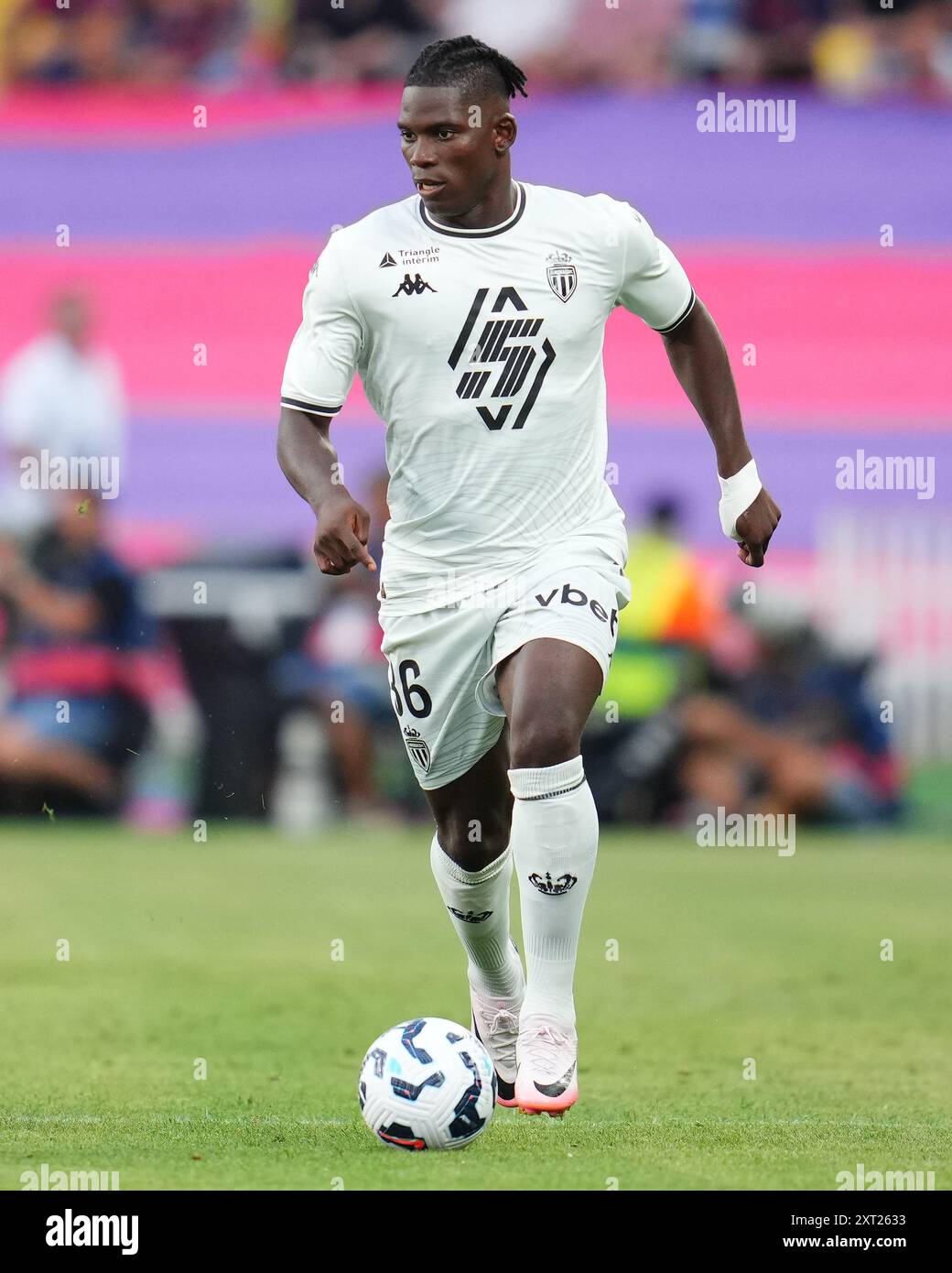 Barcelona, Spanien. August 2024. Breel Embolo vom AS Monaco FC während ...