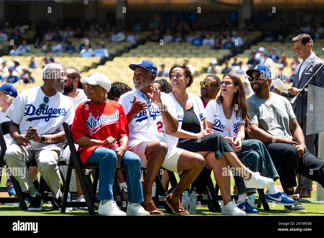 Der ehemalige Los Angeles Dodgers Outfield Matt Kemp und seine Familie ...