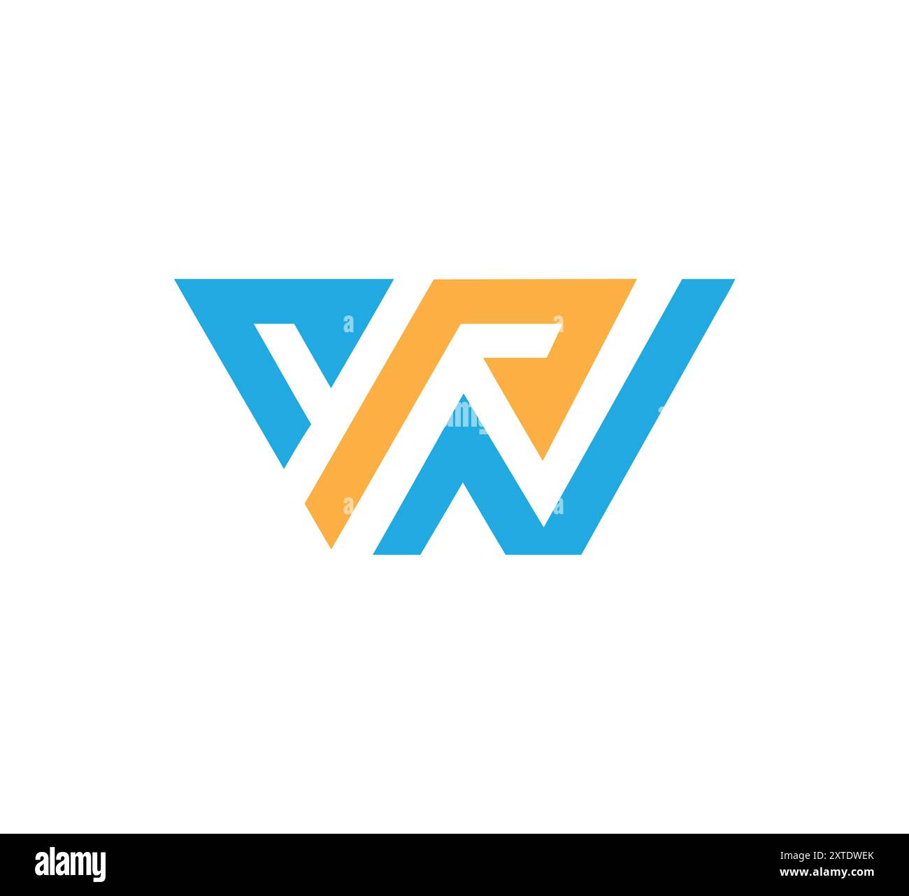 Moderne Letter WP PW Logo Design Vektorvorlage. Monogramm-Symbol für ...