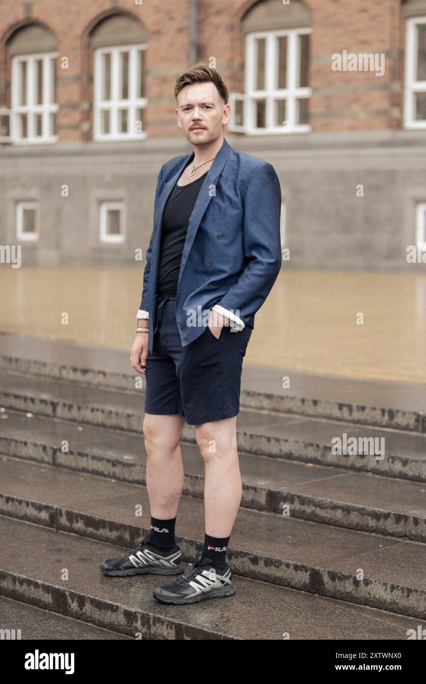 Kopenhagen, Dänemark. August 2024. Vorsitzender des Kopenhagener Pride ...