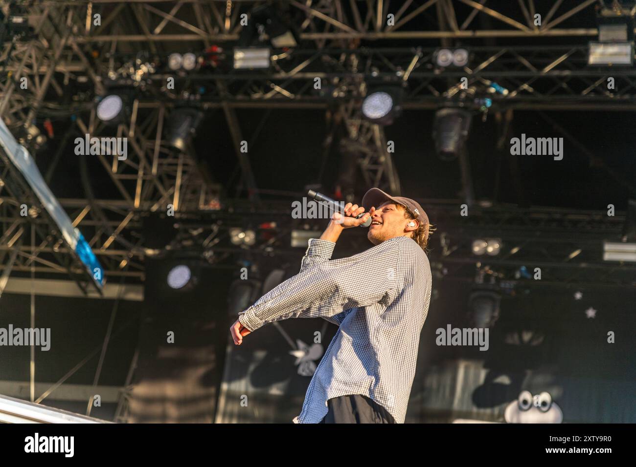 Der deutsche Rapper Makko Christoph Makowski auf dem Highfield Festival ...
