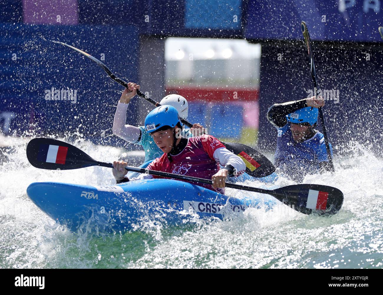 PARIS, FRANKREICH - 05. AUGUST: Noah Hegge vom Team Deutschland, Lukas ...