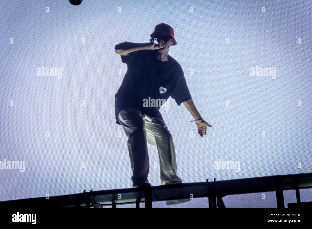 Der deutsche Rapper Trettmann Stefan Richter auf dem Highfield 2024 ...