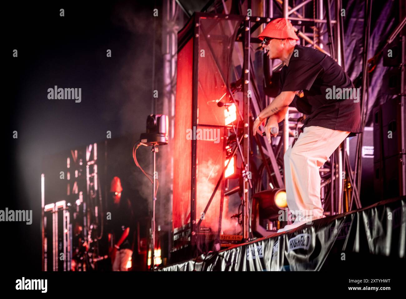 Der deutsche Rapper Trettmann Stefan Richter auf dem Highfield 2024 ...