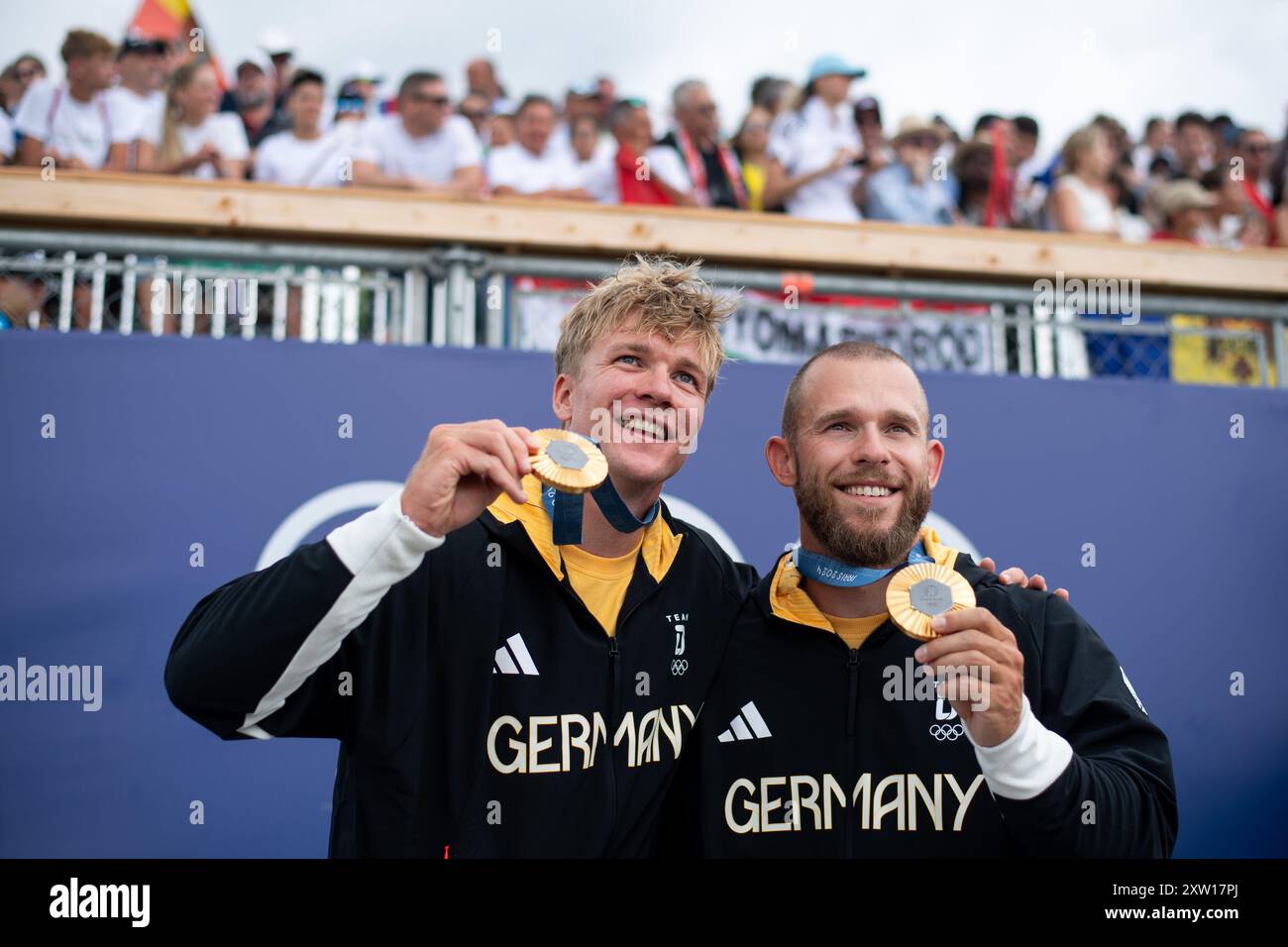SCHOPF Jacob, LEMKE Max (Deutschland) jubeln über den Sieg und die ...